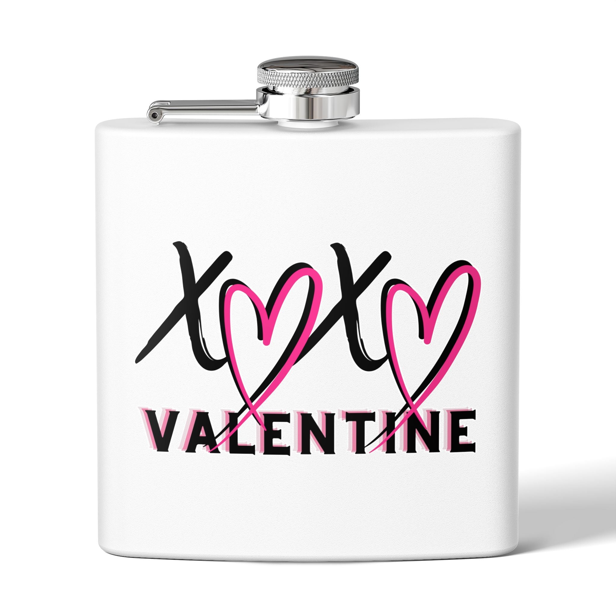 Flask - XOXO Valentine Stainless Steel 6oz Hip Flask – Subbin4Sanity.com